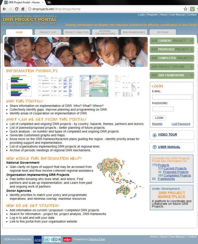 ISDR Asia Partnership: Disaster Risk Reduction Portal – Sahana Foundation